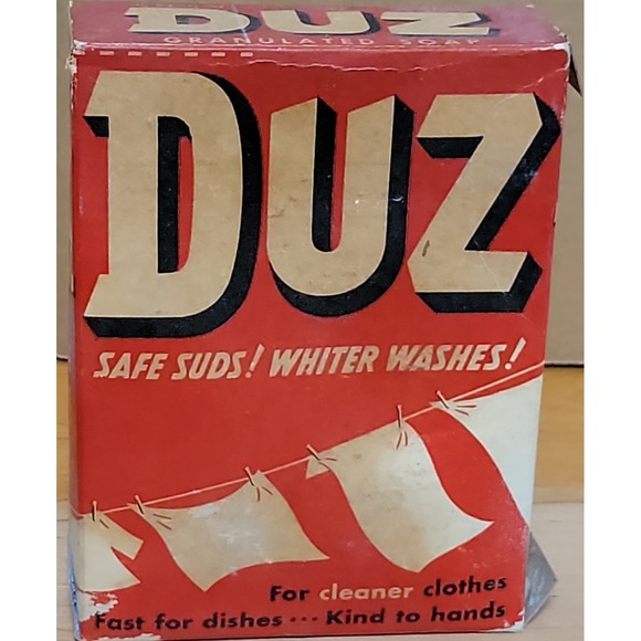 Duz | Other | Vintage Duz Granulated Soap Empty Box Advertising Laundry ...